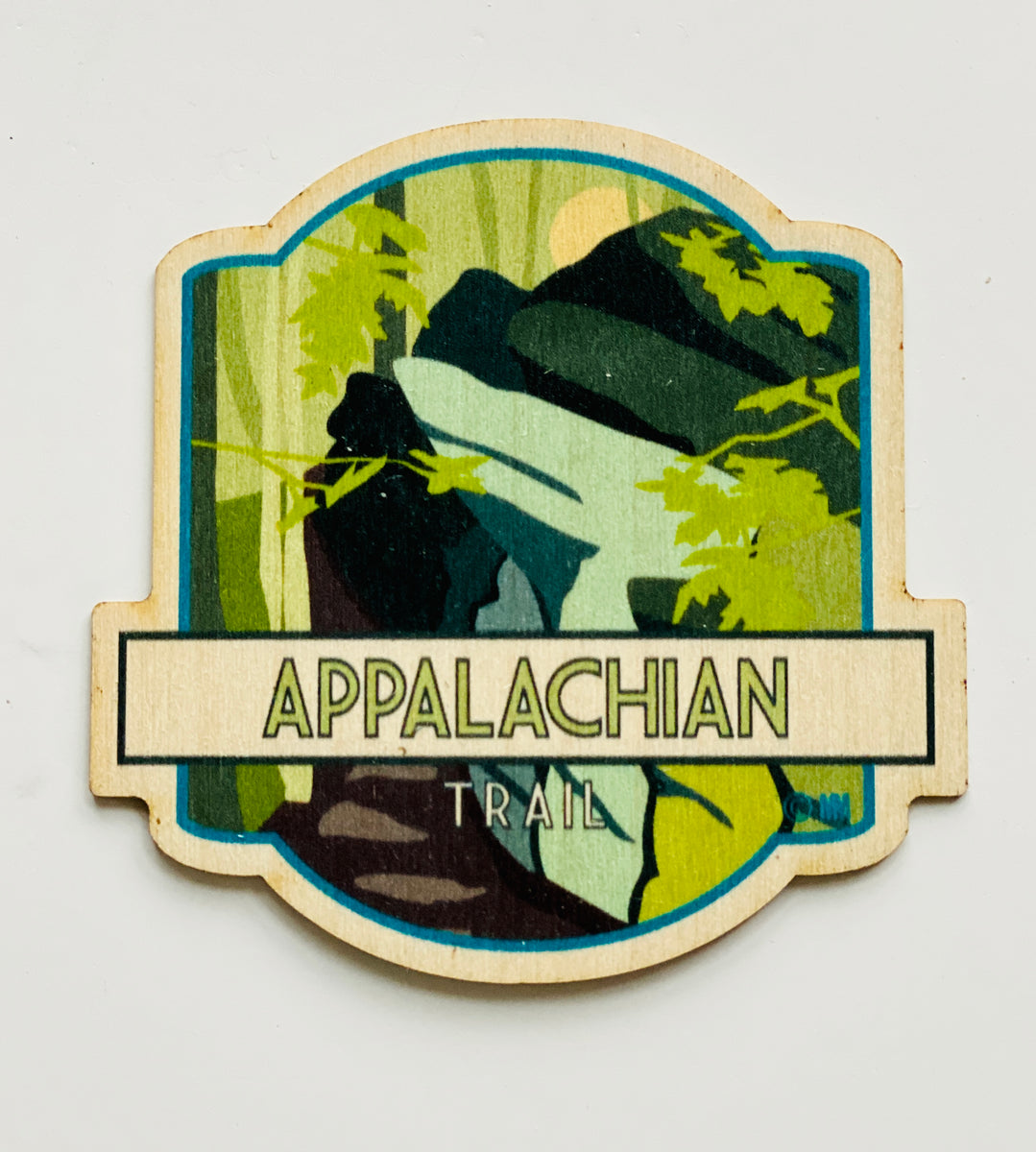 Summer Appalachian Trail Quality Wood Stickers | Shell Creek Sellers